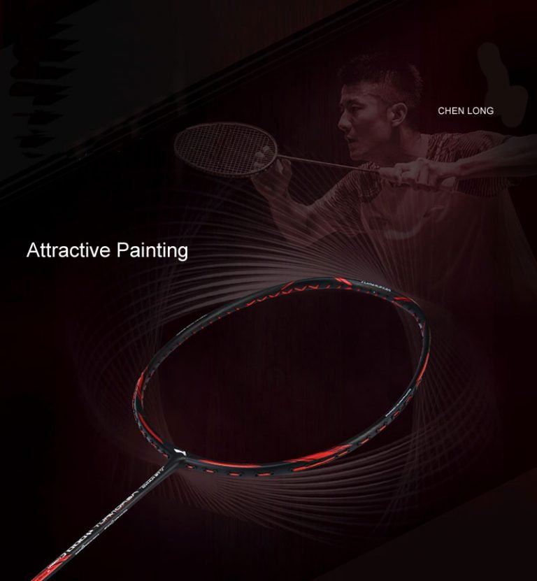 Vợt cầu lông Lining Turbo Charging 75C - Đen Đỏ công Tốt