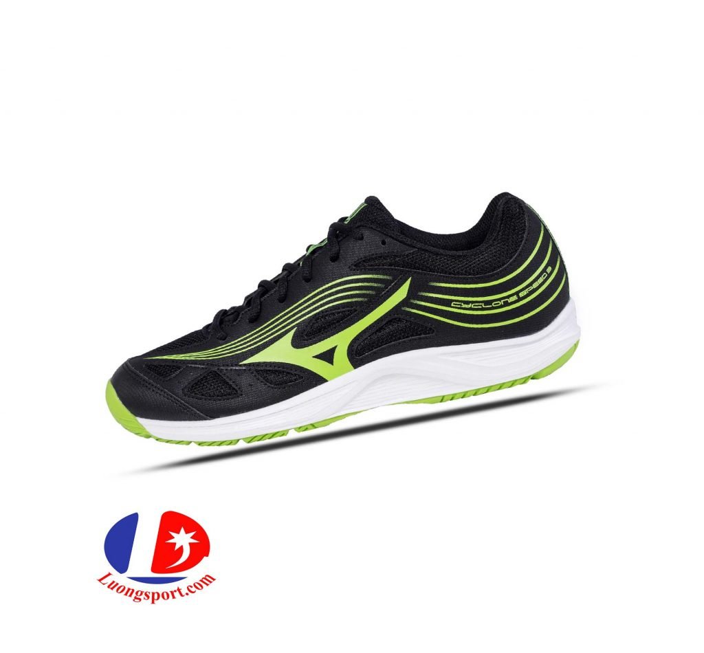 Giày Cầu Lông Mizuno Cyclone Speed 3 - Đen Xanh Chính Hãng 2022
