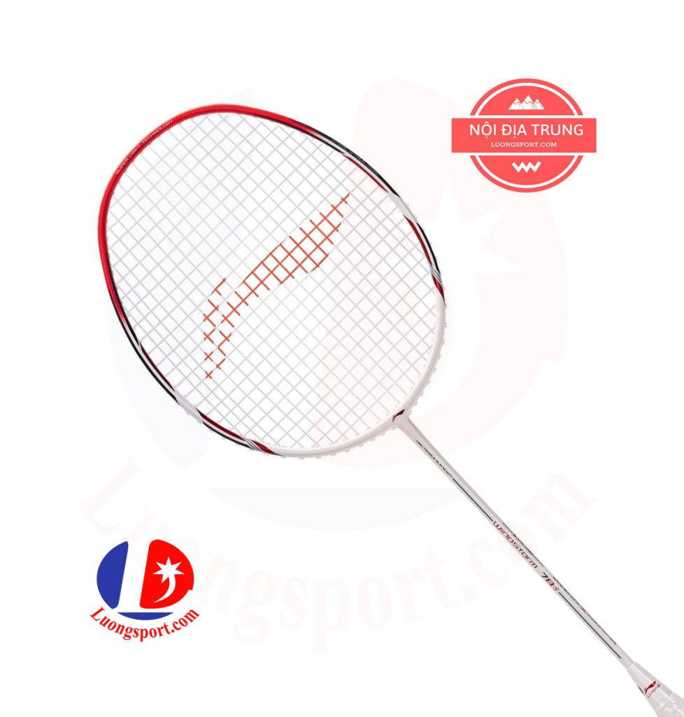 Vợt cầu lông Lining Windstorm 78S Trắng Đỏ - Nội Địa