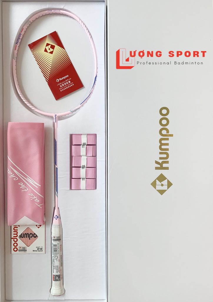 Set vợt cầu lông Kumpoo PC-99 Pro Hồng 2023 - Vợt thiết kế đẹp
