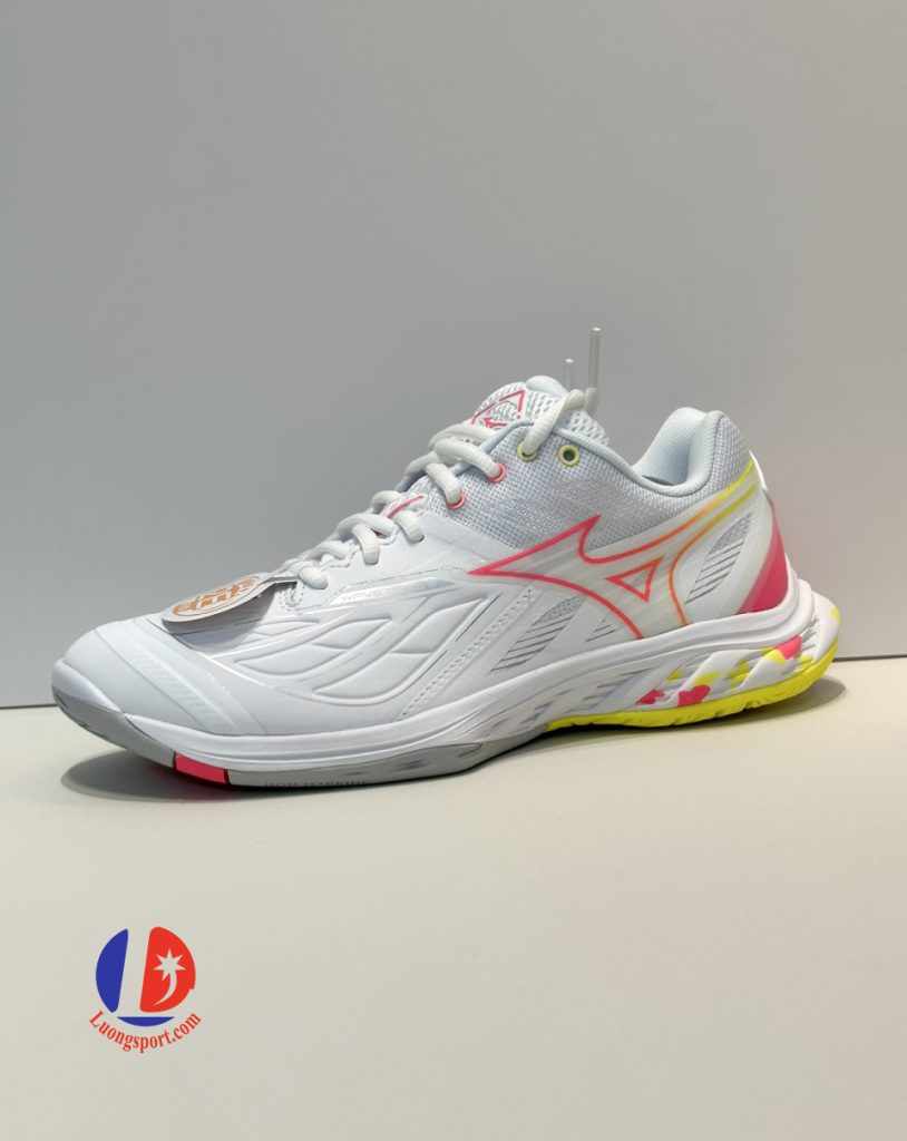 Giày cầu lông Mizuno Wave Fang 2 - Trắng Hồng (Mã JP)